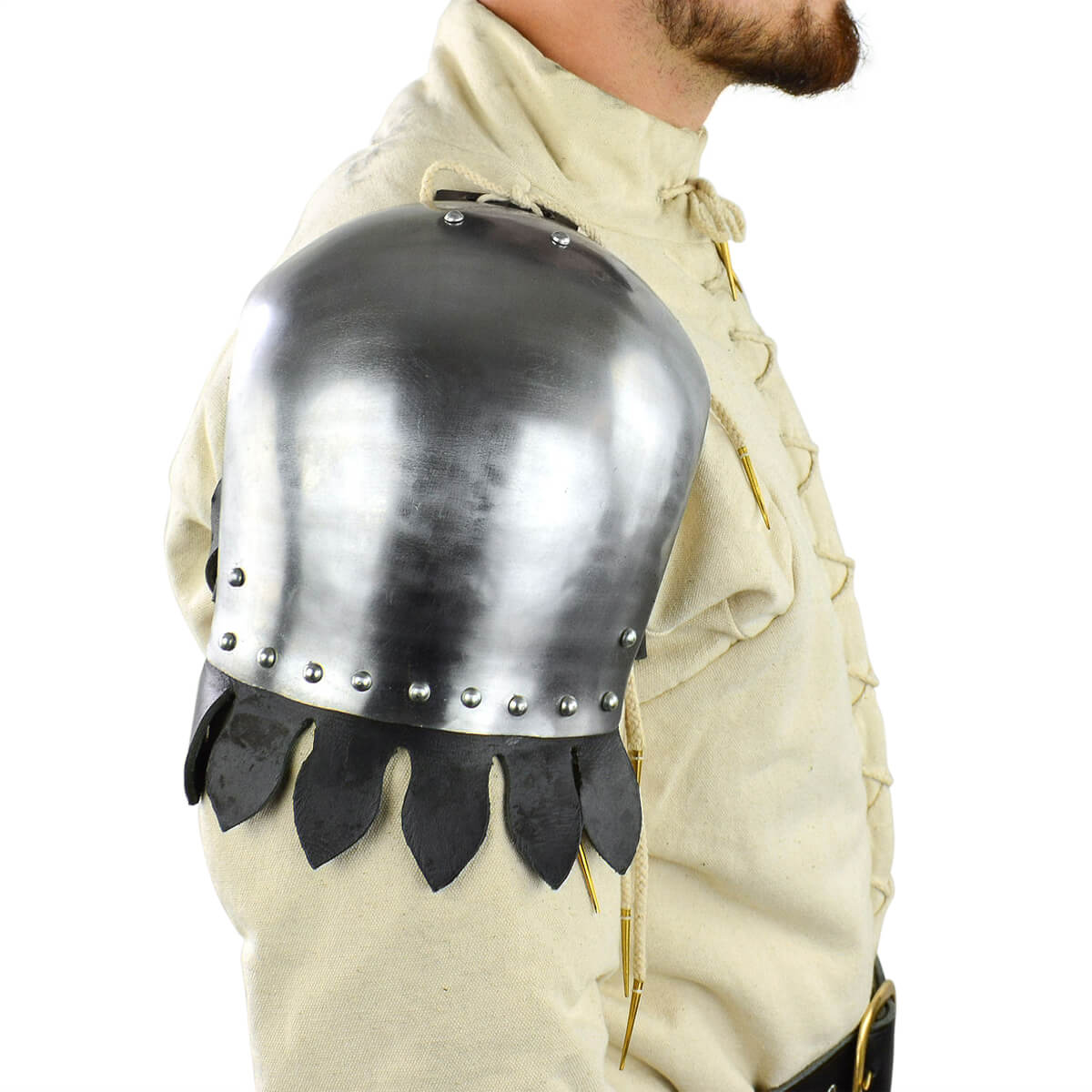 Medieval Pauldrons - Mountable Upgrade for Chainmail and Padded Armor