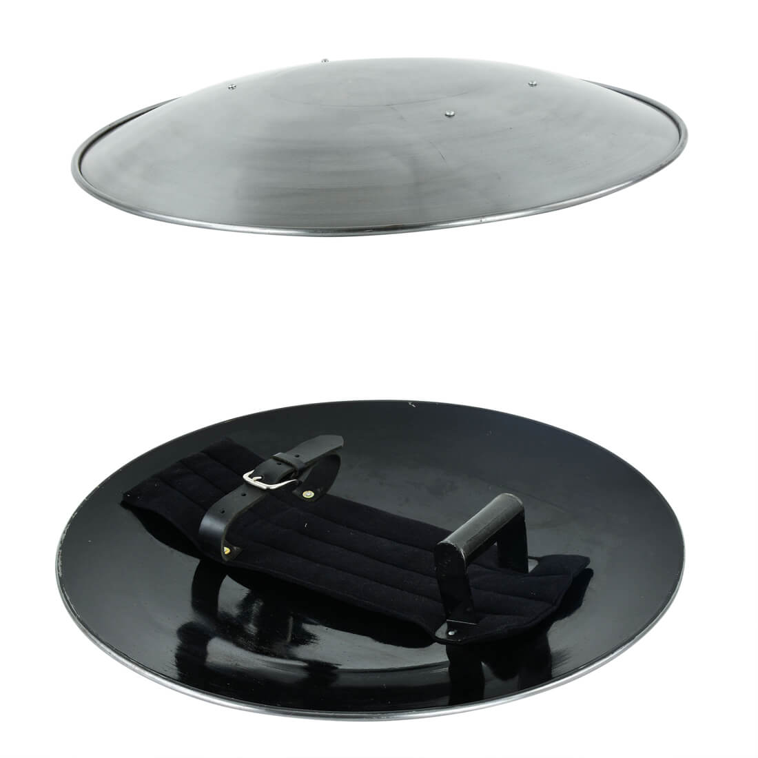 Medieval / Renaissance Steel Round Shield - 20 Gauge Steel