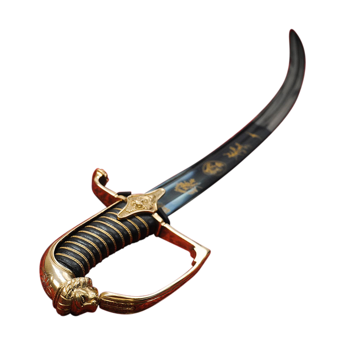 Napoleonic Imperial Guard Light Cavalry Saber with blued-gilt blade USS