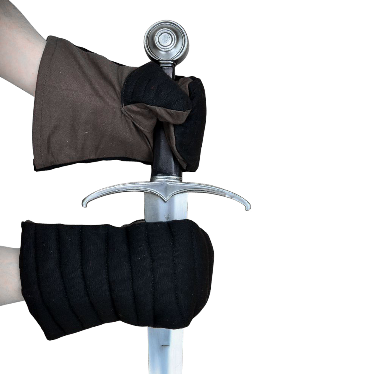 Padded Gambeson Mitten Gauntlets - Black KW-LB25450