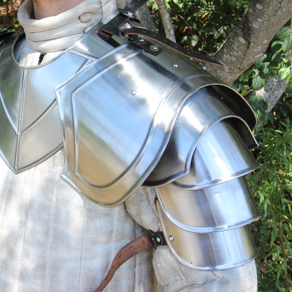 Pauldron Siege Warfare Armor Set 18g - 5F3-IN9201P18 by Armor Venue