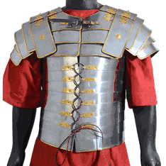 Roman Lorica Segmentata Armor, Lorica Hamata Chainmail, Greaves, and Ar