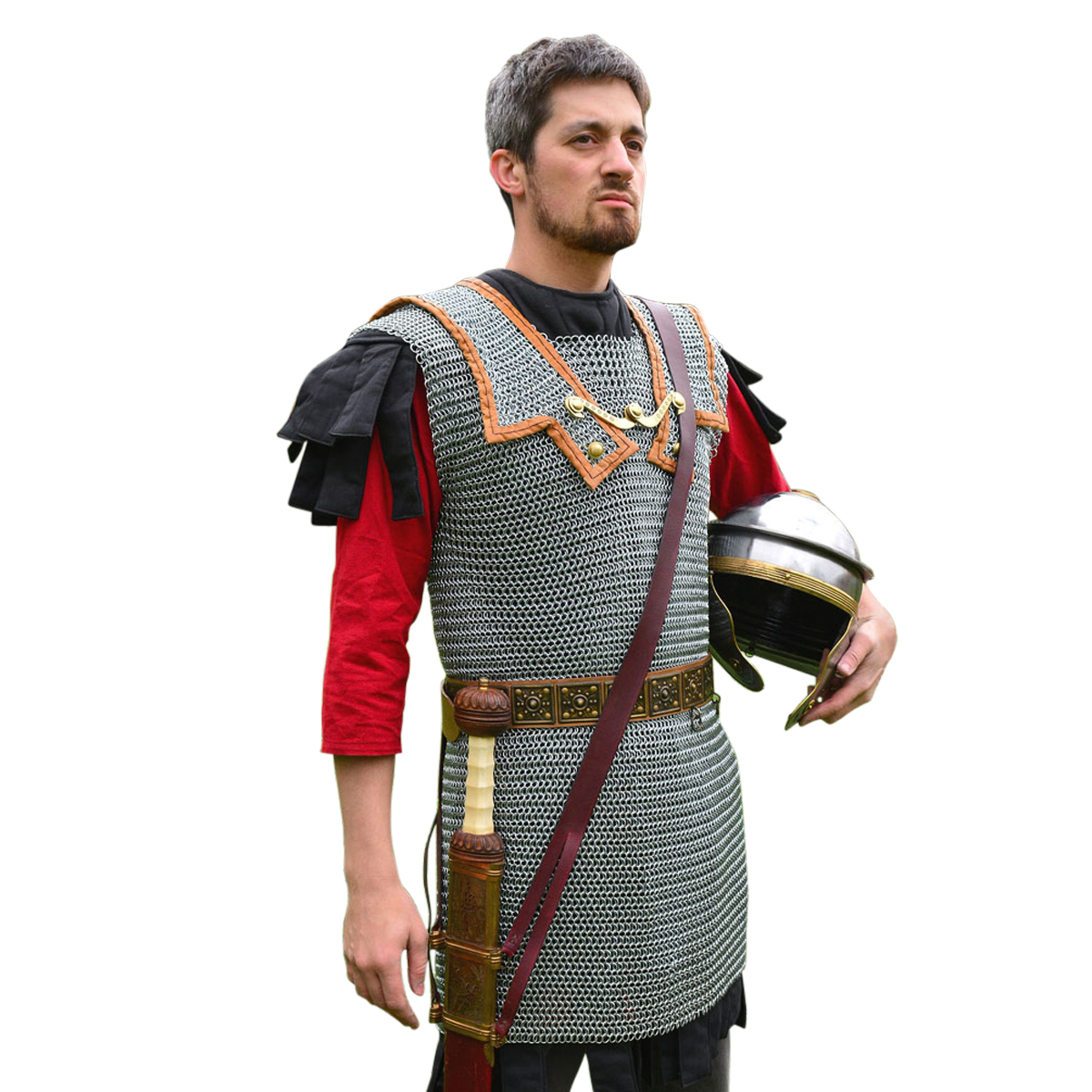 Roman Chainmail Lorica Hamata – Butted Zinc Plated Mild Steel