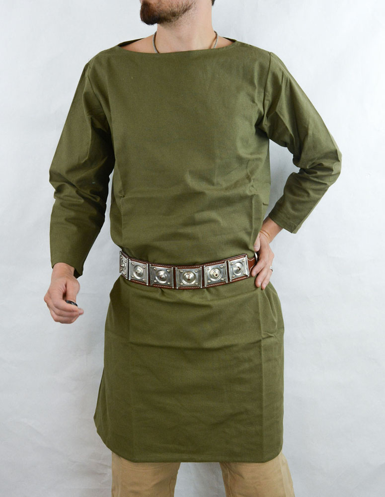 Roman Cotton Tunic – Olive Green KW-AH6016C_OGR