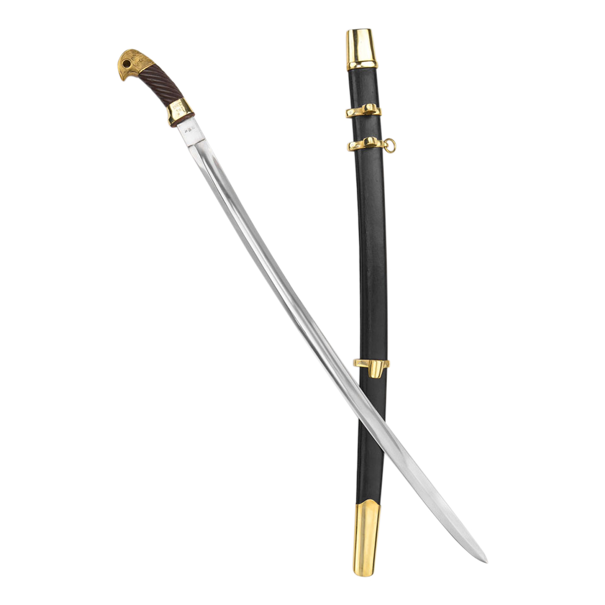 Russian Shashka Dragoon Saber with Damascus Blade USS123D