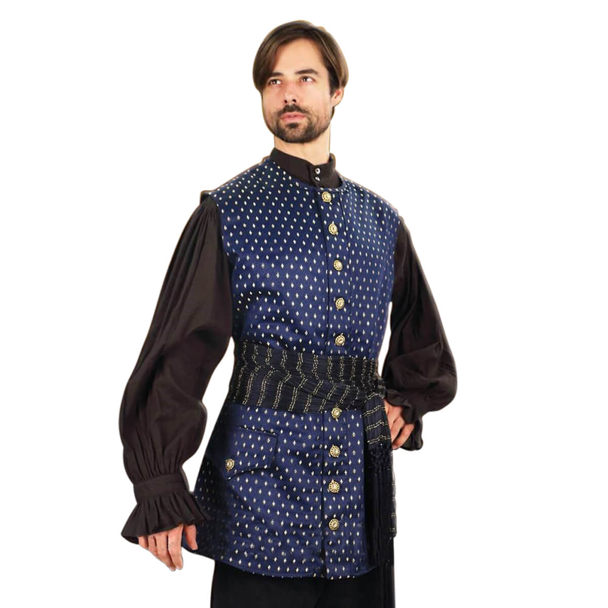 Scoundrel Long Pirate Vest - 101625 - Renaissance Clothing and Costume
