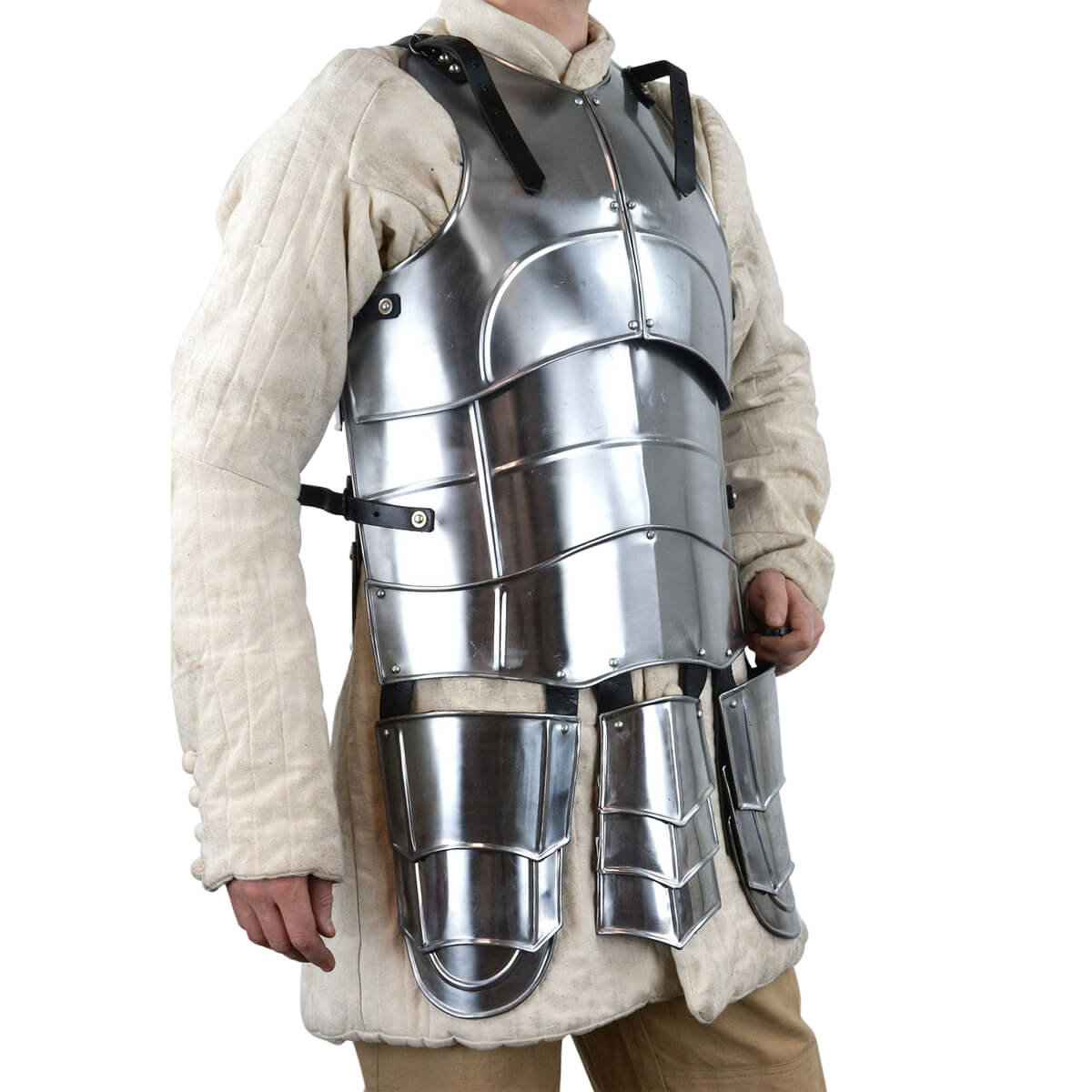 Steel Cuirass with Tasset Plates - 20 Gauge Steel