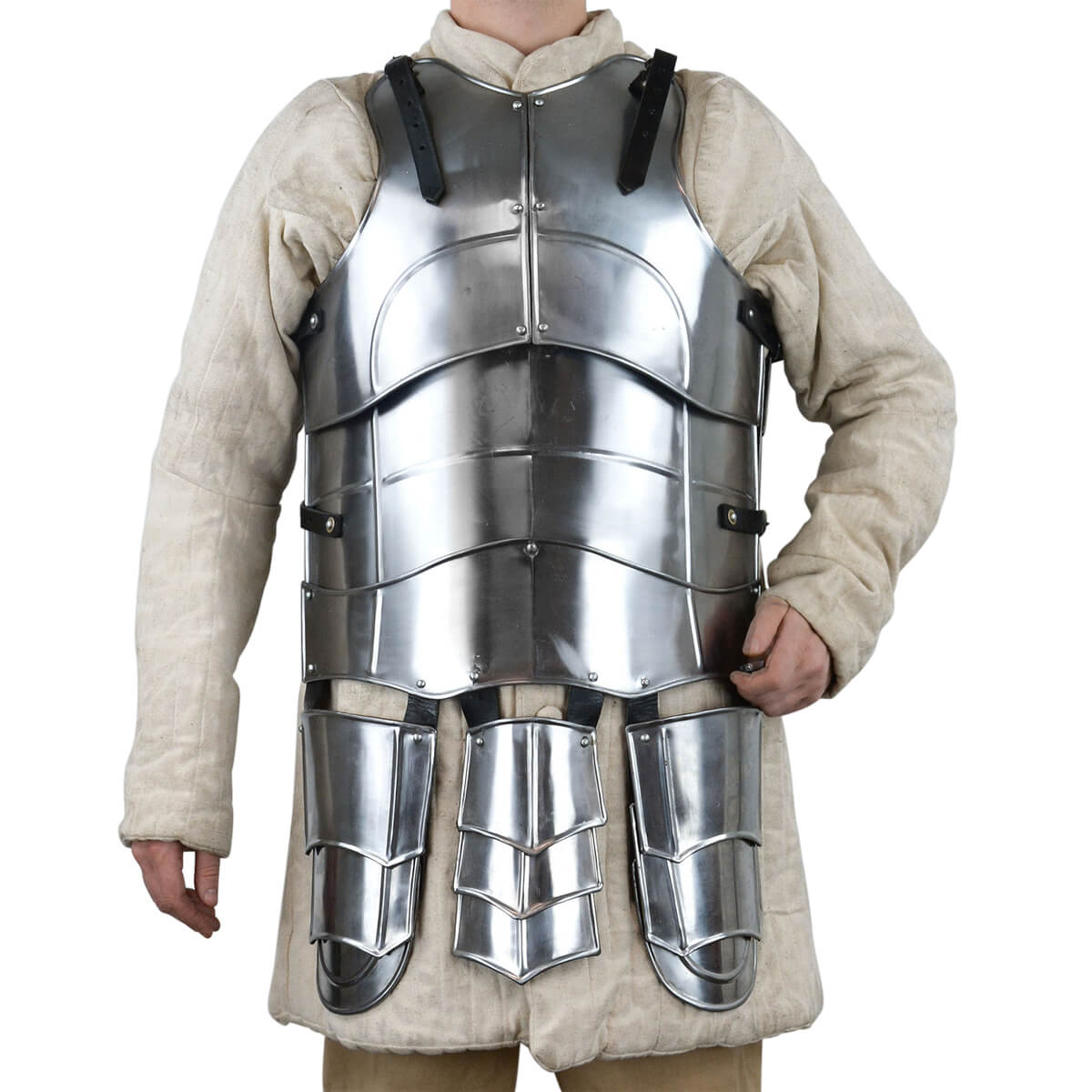Steel Cuirass with Tasset Plates - 20 Gauge Steel
