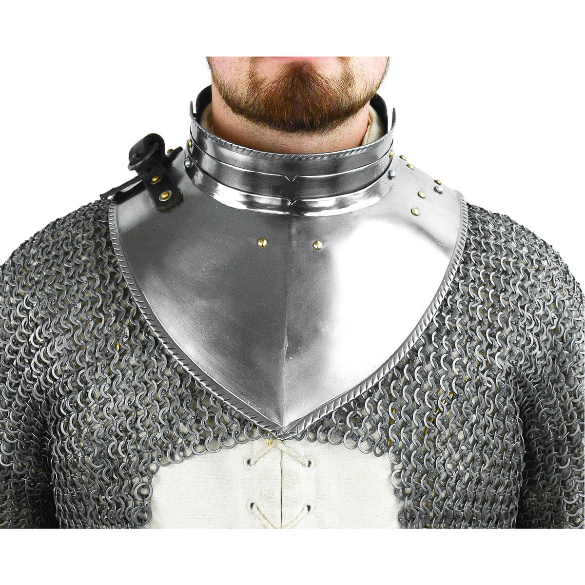 Steel Gorget with Articulated Collar