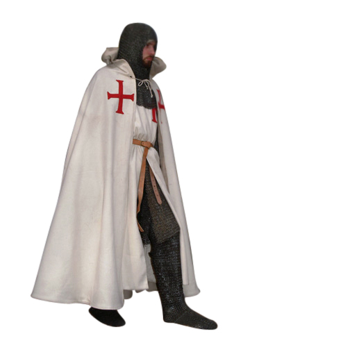 Templar Cloak - Made of Cloth - Reenactment Cape - GB0210 by Armor Venu
