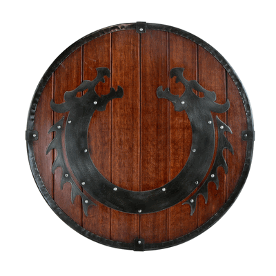 Viking Serpent Wooden Shield