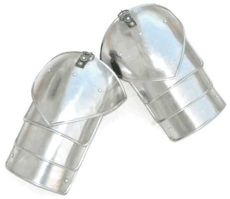 Women's Pauldrons - 20 Gauge Steel SNSAL1025P - Pauldrons and Arm Armor