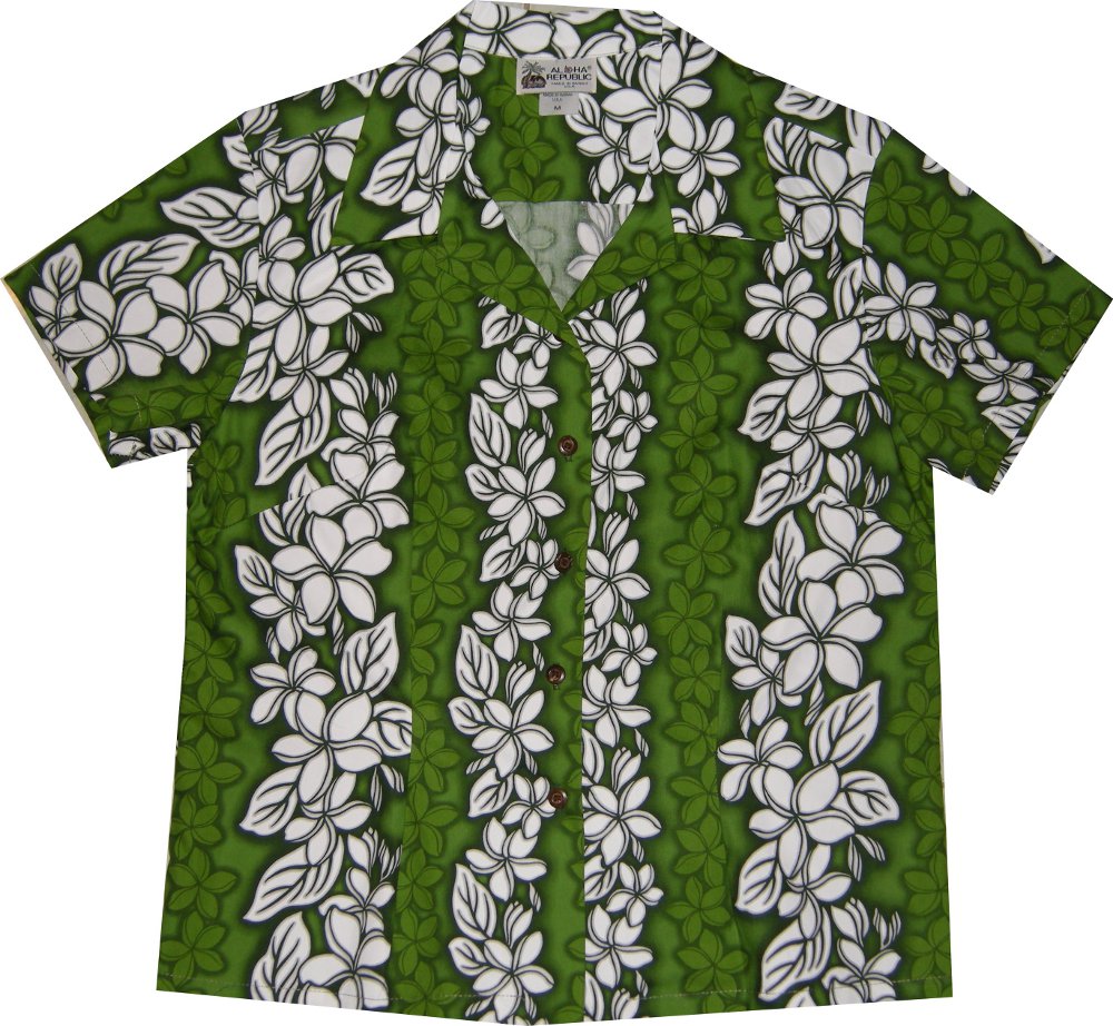 Panel Lei Women Hawaiian Shirt