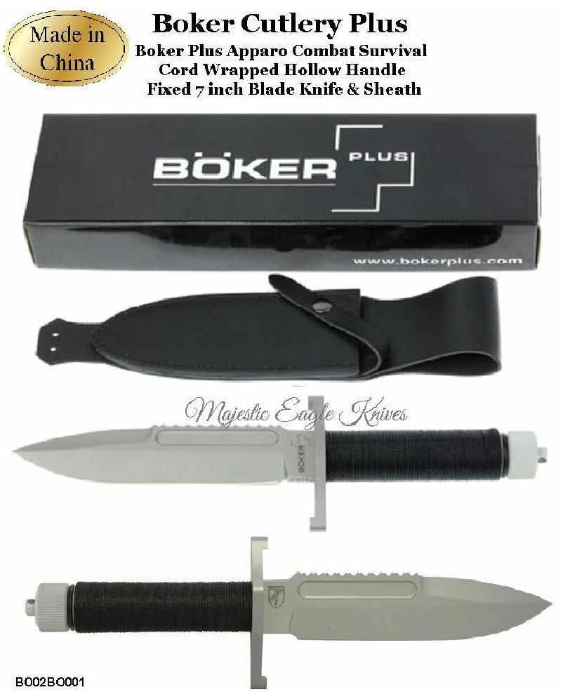 Boker Knives BO02BO001 Boker Plus Apparo Combat Survival 7" Fixed Blade ...