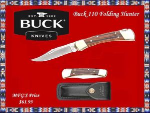 CLASSIC Original BUCK 110 FOLDING HUNTER KNIFE