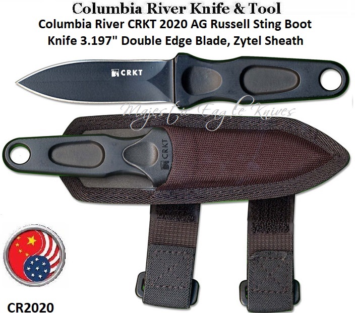 Columbia River Knives CR2020 CRKT AG Russell Sting Boot Knife 3.197 ...