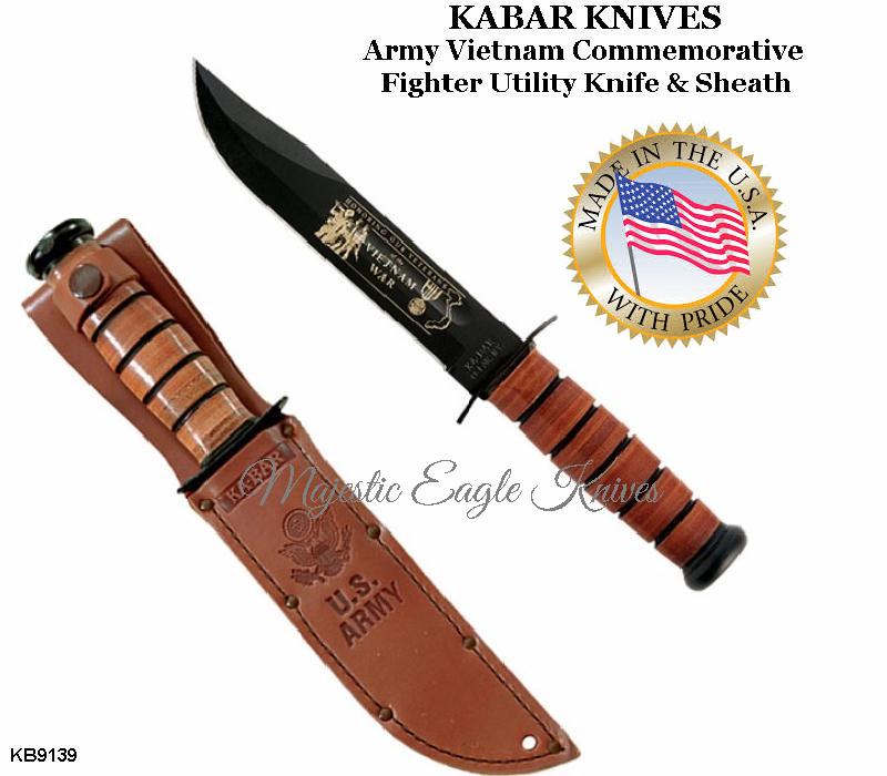 KAR-BAR Knives KB9139 KA-BAR US Army Vietnam Commemorative Fixed Blade ...