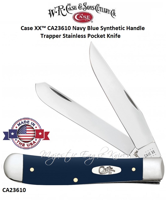 W.R. Case & Sons Cutlery CA23610 Case XX™ Navy Blue Synthetic Handle ...