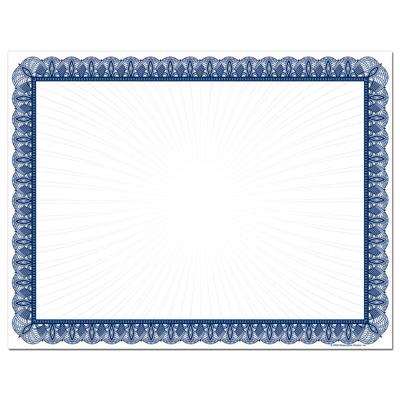 Blue Certificate Borders Templates