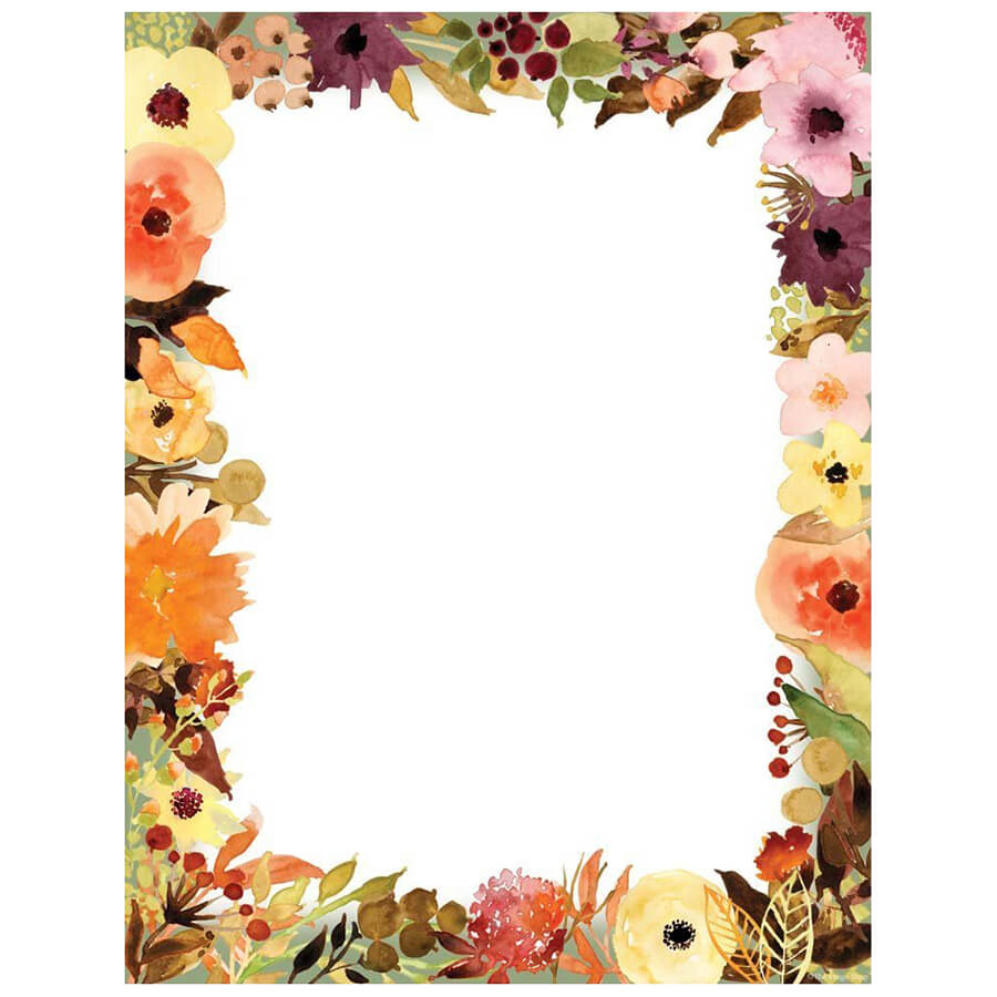 Flower Border Designs On Paper | Best Flower Site