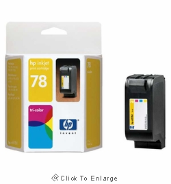 Genuine Hewlett Packard HP #78 Tri-Color Ink Cartridge (088698750285 ...