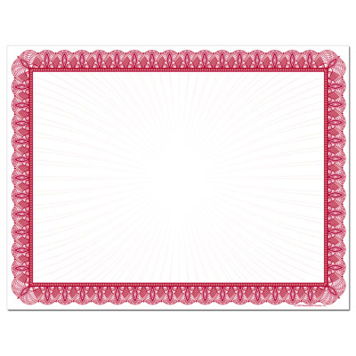 Red Diploma Border