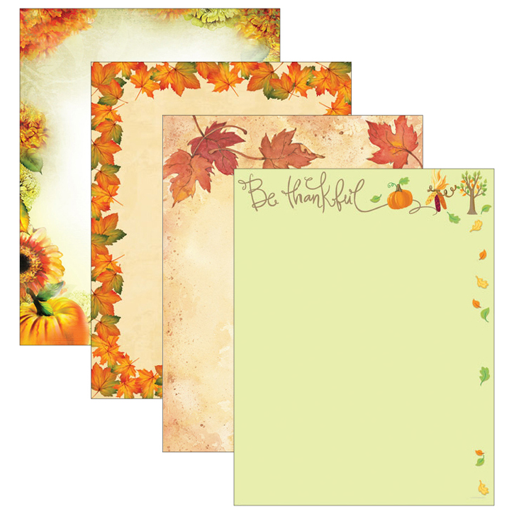 Thanksgiving Letter Head Borders