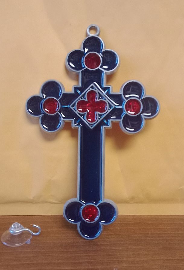 Orthodox Cross Suncatcher, Suncatchers, Sun-catcher gifts, Eastern Orthodox