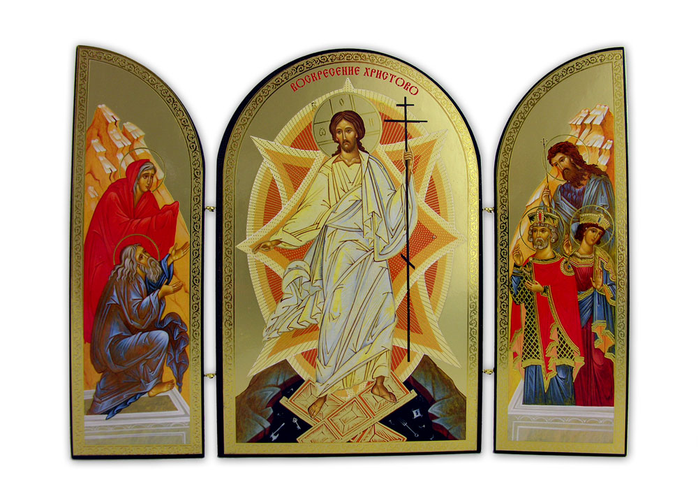 Pascha Triptychs - Orthodox Easter Icons, Russian Orthodox