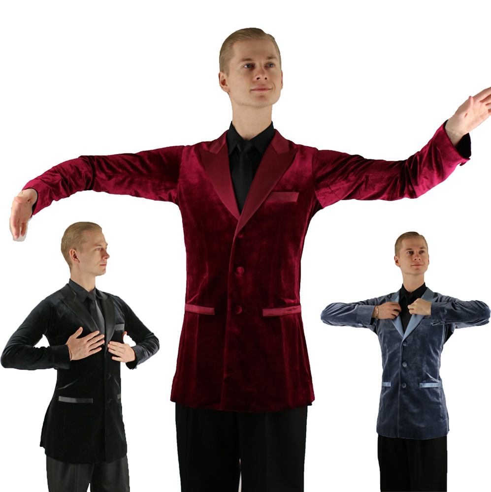 VSJ01 Mens Ballroom Smooth Dance Jacket - Velvet
