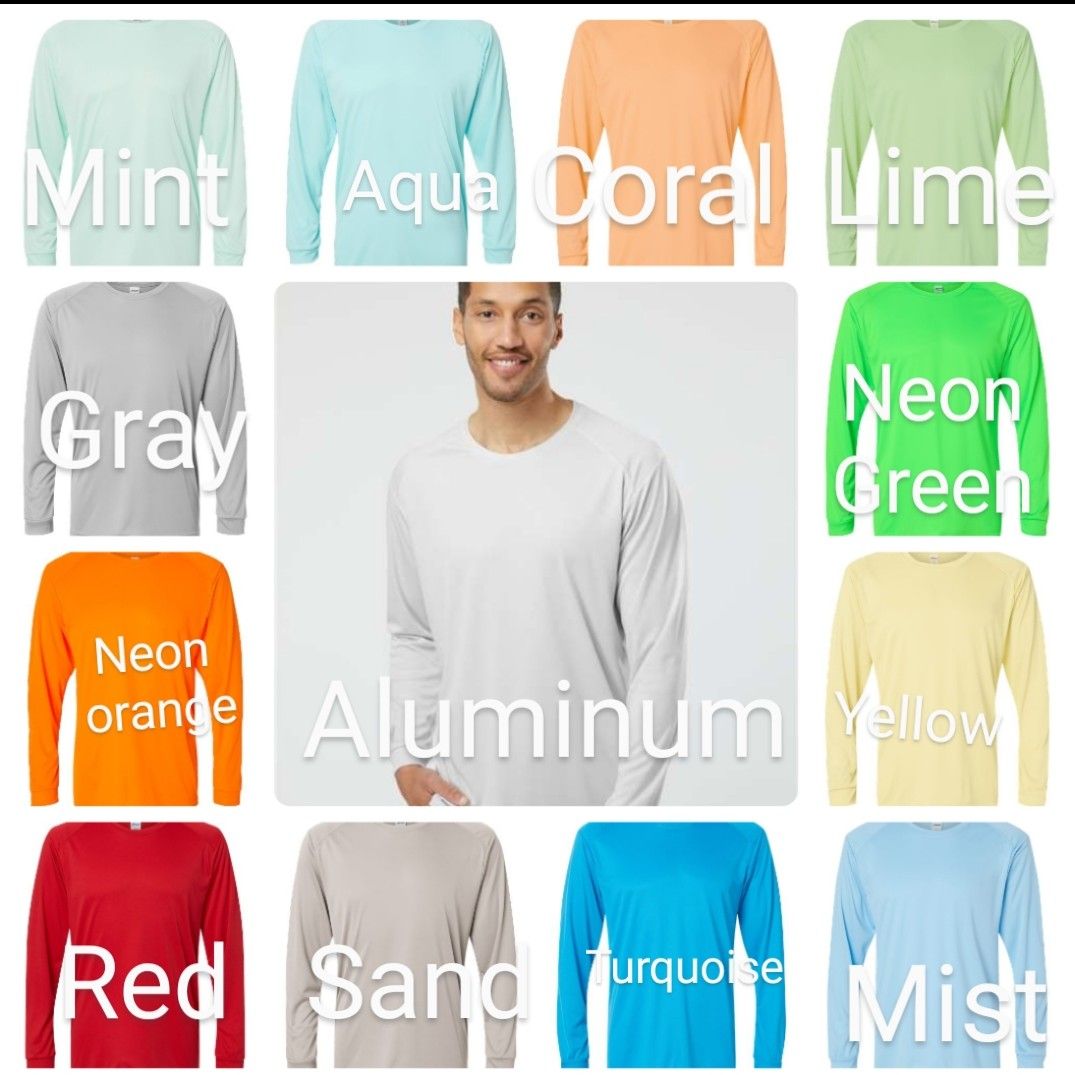 Unisex 100% polyester long sleeve tee