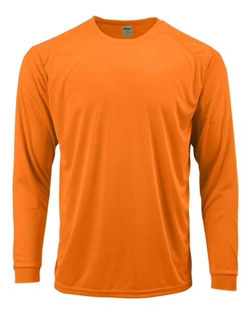 Unisex 100% polyester long sleeve tee
