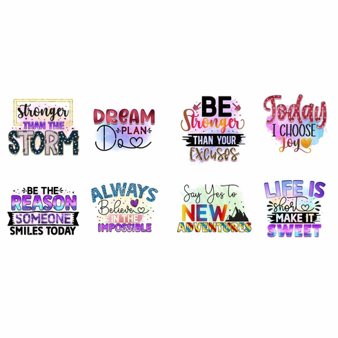 Add a graphic positive messages