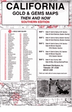 California Gold & Gems Then & Now, Southern CA (Maps)