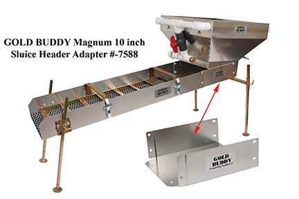 Header Box Adapter for Gold Buddy Magnum 10" Sluice