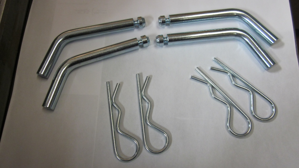 Fifth Wheel and Gooseneck Replacement Pins and Clips, Pkg of 4