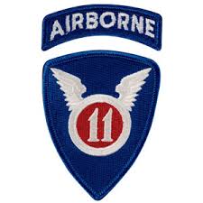 11th Airborne Division Patch