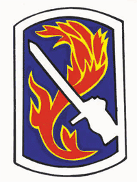 198th Infantry Brigade Window Decal
