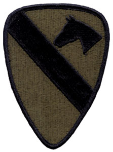 1st Cavalry Division 5.5" Subdued Shoulder Patch