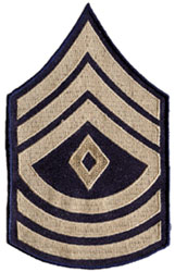 1st Sergeant Embroidered Chevron (Pair)