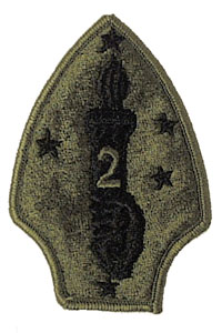 2nd Marine Division Subdued Patch