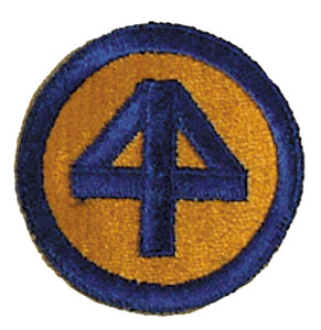44th Infantry Division Patch - BACK ORDER