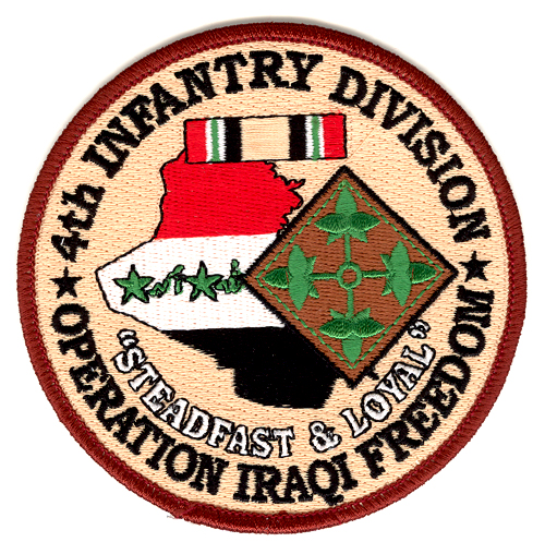 4th Infantry Division Iraqi Freedom Patch