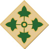 4th Infantry Division Pin