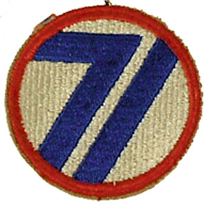 71st Infantry Division Patch - BACK ORDER