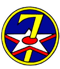 7th Air Force Window Decal