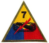 7th Armored Division Regulation Military Patch