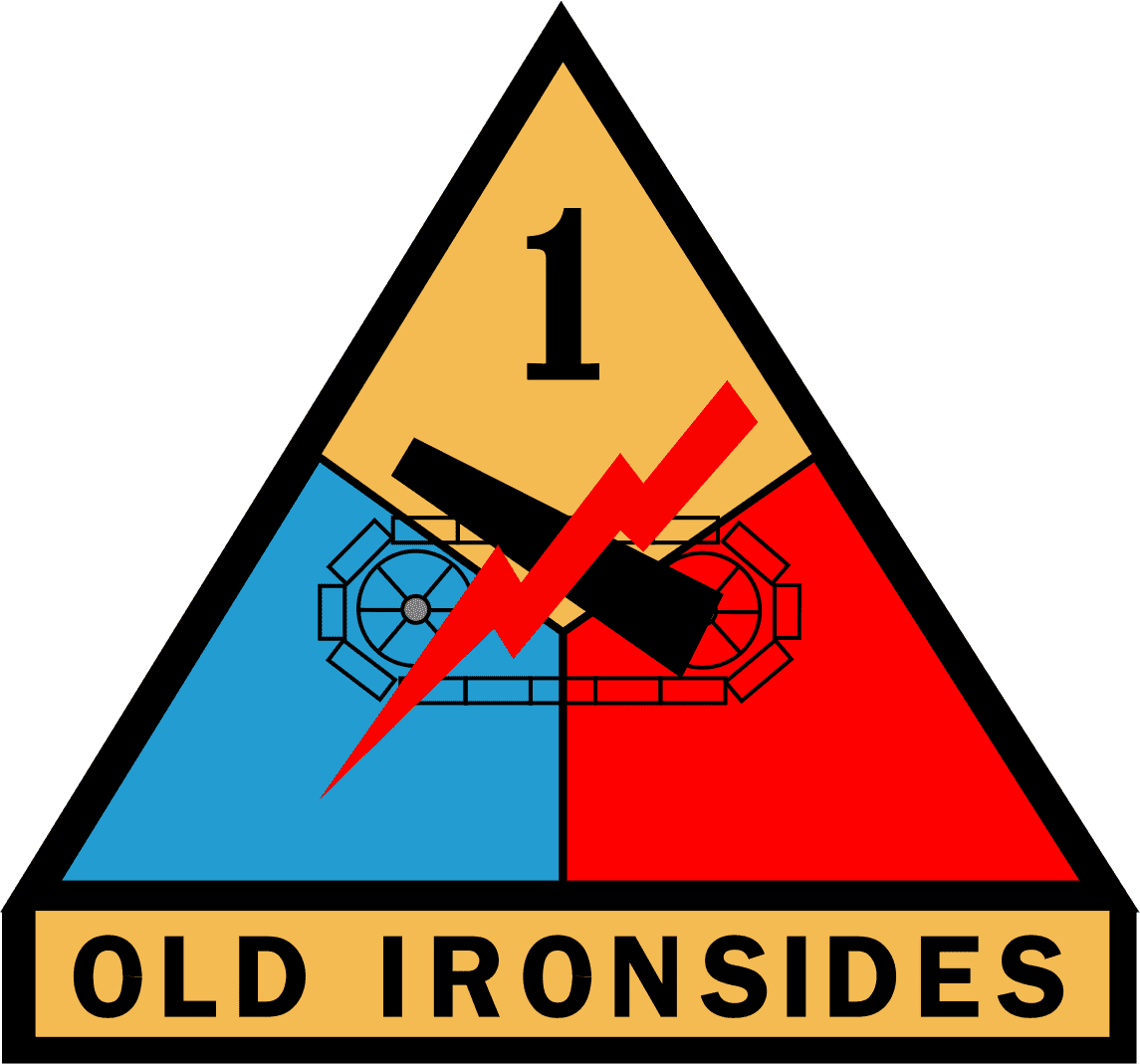 Army 1st Armored Division Patch Vinyl Transfer Decal, $6.99 at ...