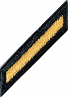 Army Enlisted Service Stripe Gold on Green