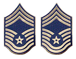 CMSGT E-9 Chief Master Sergeant Metal Chevron (Pair)